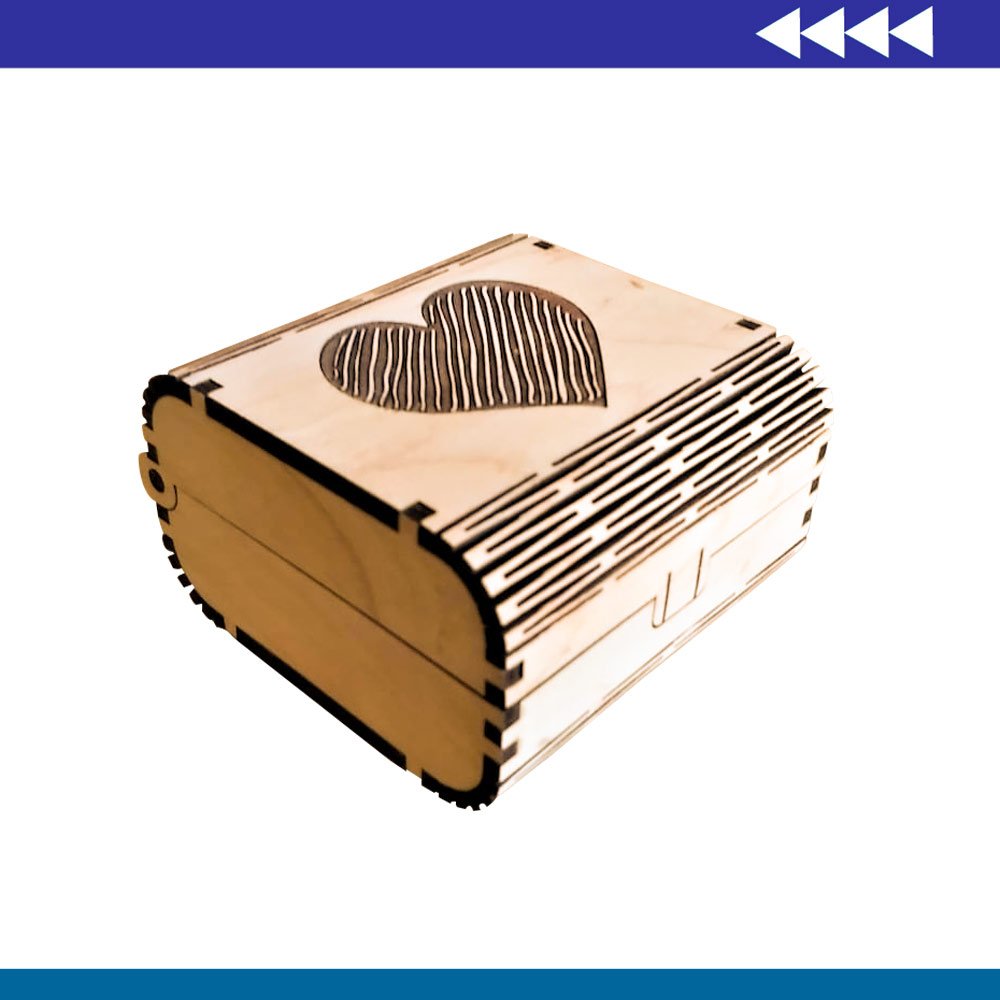 Caja Para Regalo Aplicaciones Cnc Vectores Sideco